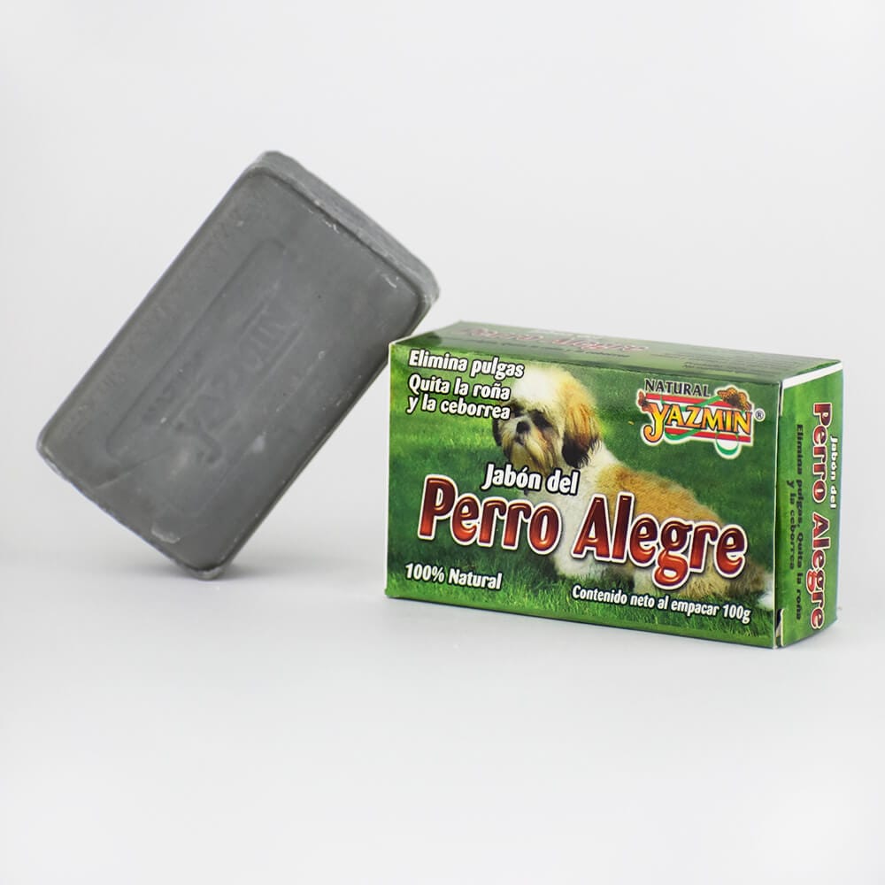 Jabón Perro Alegre | Mata Pulgas | 100g | Natural Yazmin®