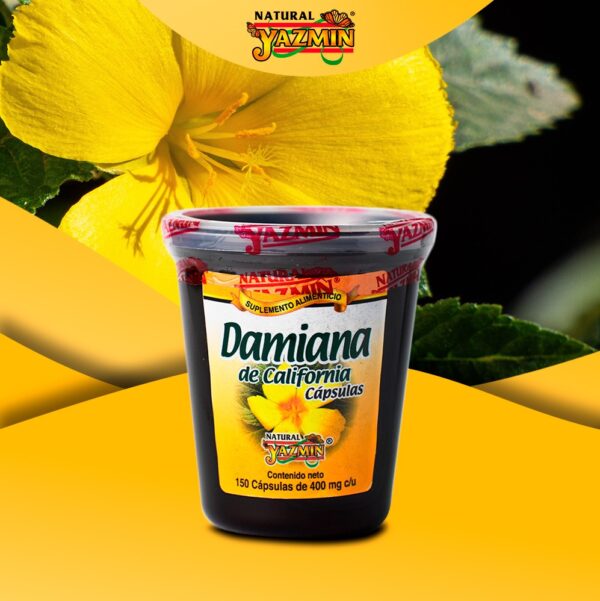 Damiana de California | 150 Cápsulas 400mg | Natural Yazmin®