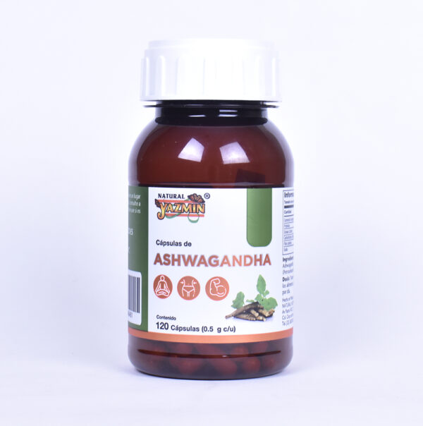 Ashwagandha | 120 Cápsulas 0.5g | Natural Yazmin®
