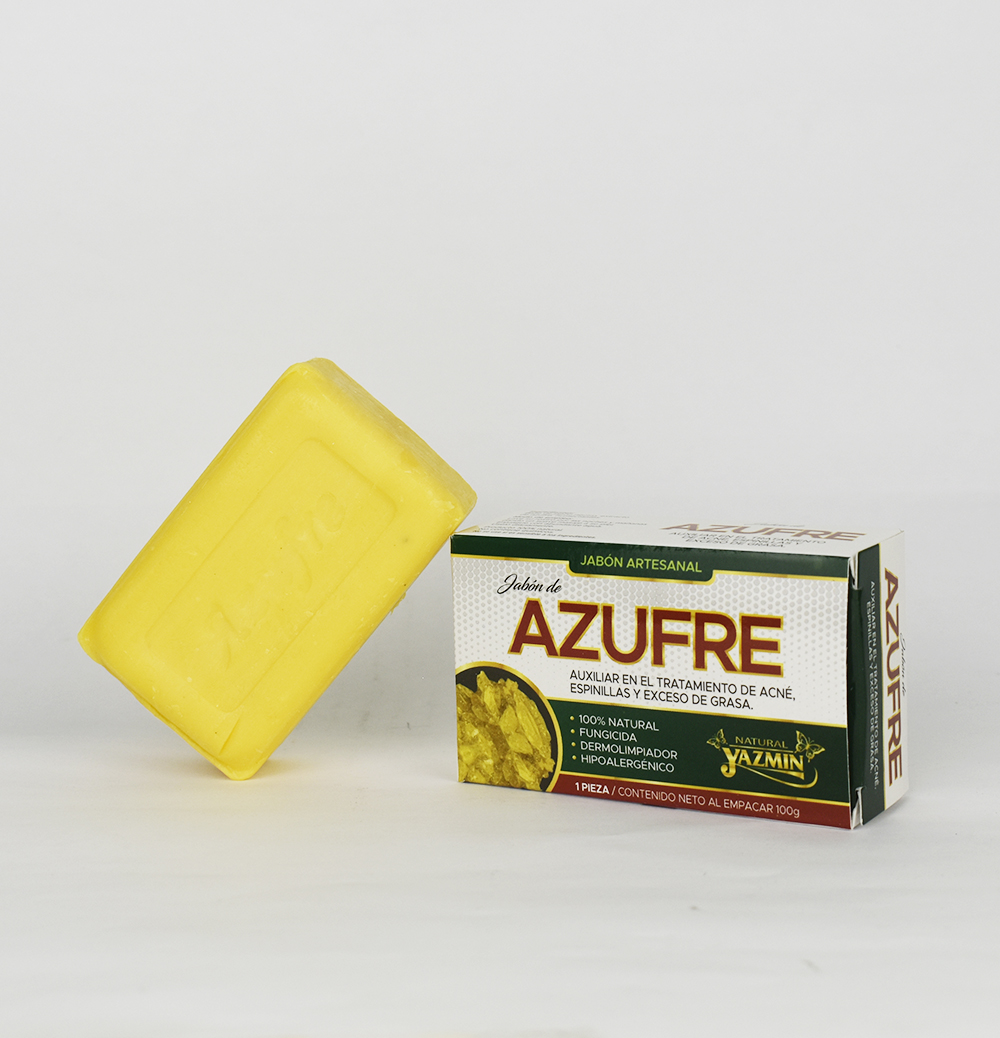 Jabón de Azufre para la Cara | 100g | Natural Yazmin®